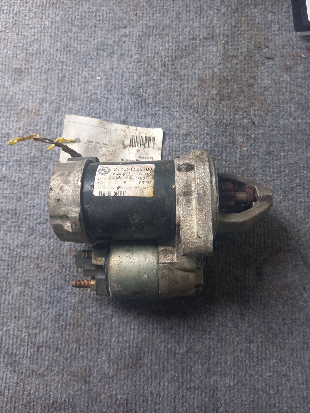 #m5419 BMW 5 Series 523i SE Touring E61 2006 Starter Motor 7521122 for ...