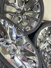 24” SNOWFLAKE CHROME WHEELS RIMS MT TIRES CHEVY SILVERADO TAHOE GMC ...