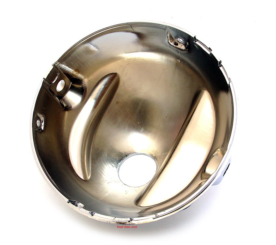 Replica Honda Chrome Headlight Shell - 61301-300-020B - CB450 CB500 ...