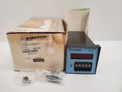 NEW OLD STOCK! DURANT SOLID STATE 1800 5-DIGIT COUNTER 1800-511 51800 ...