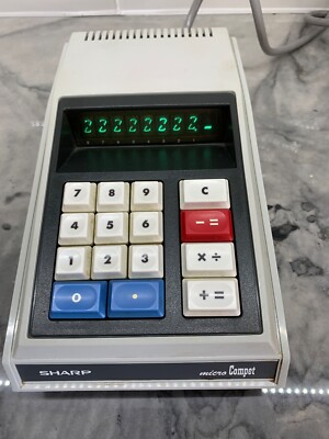 Sharp Vintage QT-8D Electronic Desktop Calculator Micro Compet Tested ...