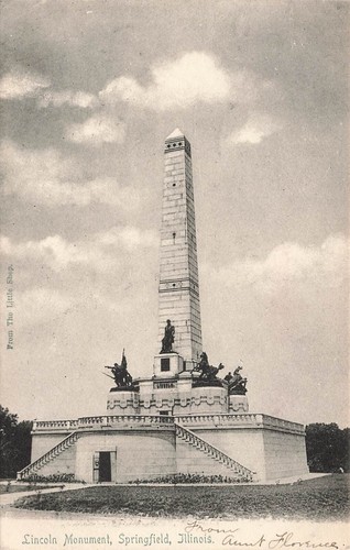 Postcard ~ Springfield, Illinois, Abraham Lincoln Monument - 1905 | eBay
