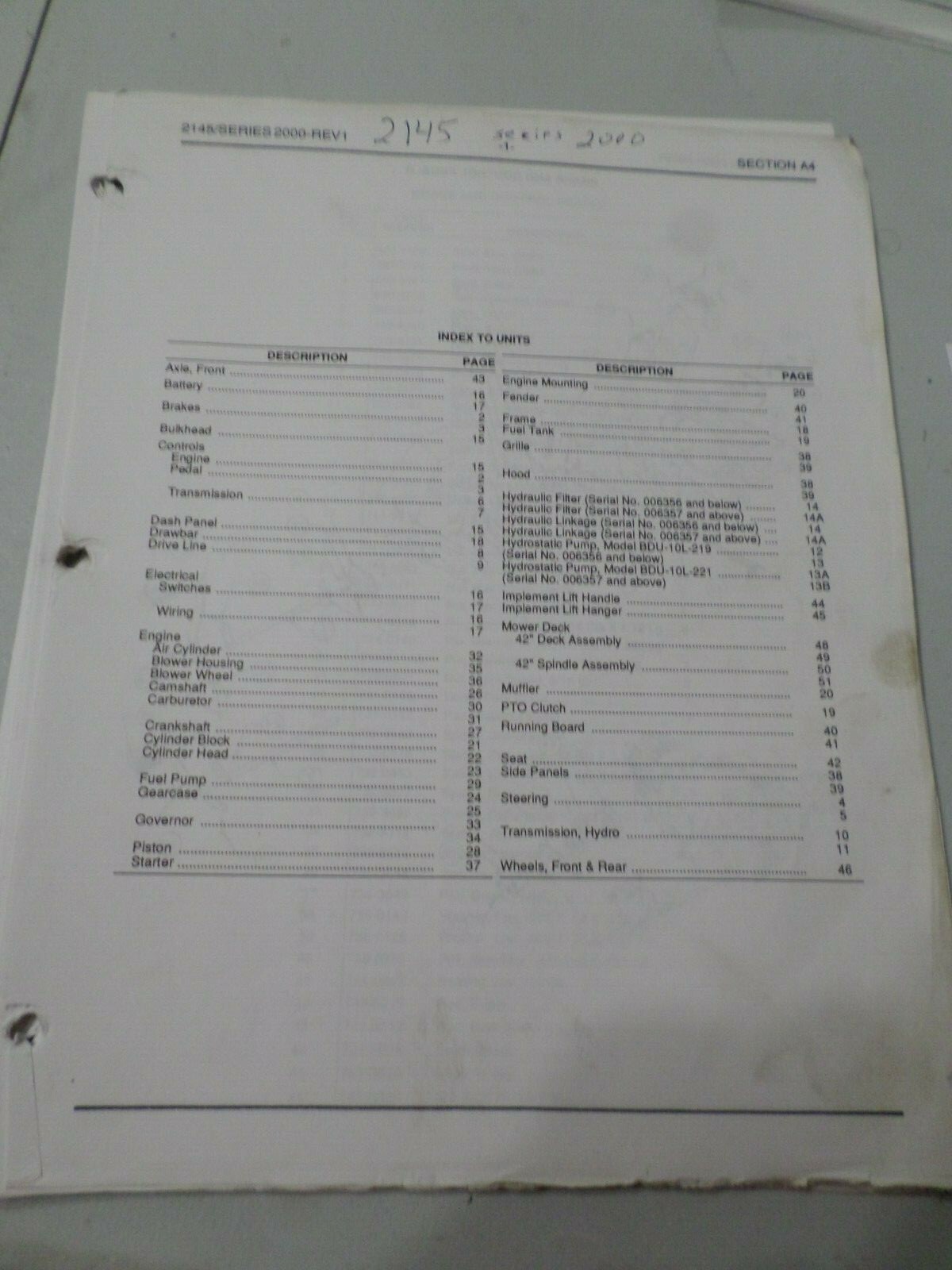 Cub Cadet Compact Tractor Parts Catalog model 2145 series 2000 | eBay