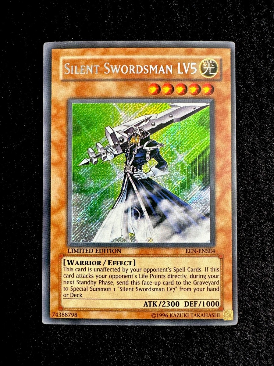 Yugioh Silent Swordsman Lv5 Eenense4 Limited Edition Elemental Hero