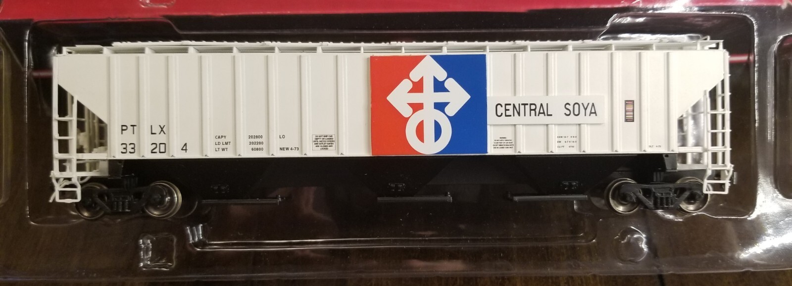 Intermountain 45367-09 Central Soya PTLX 4750 3-bay Covered Hopper for ...