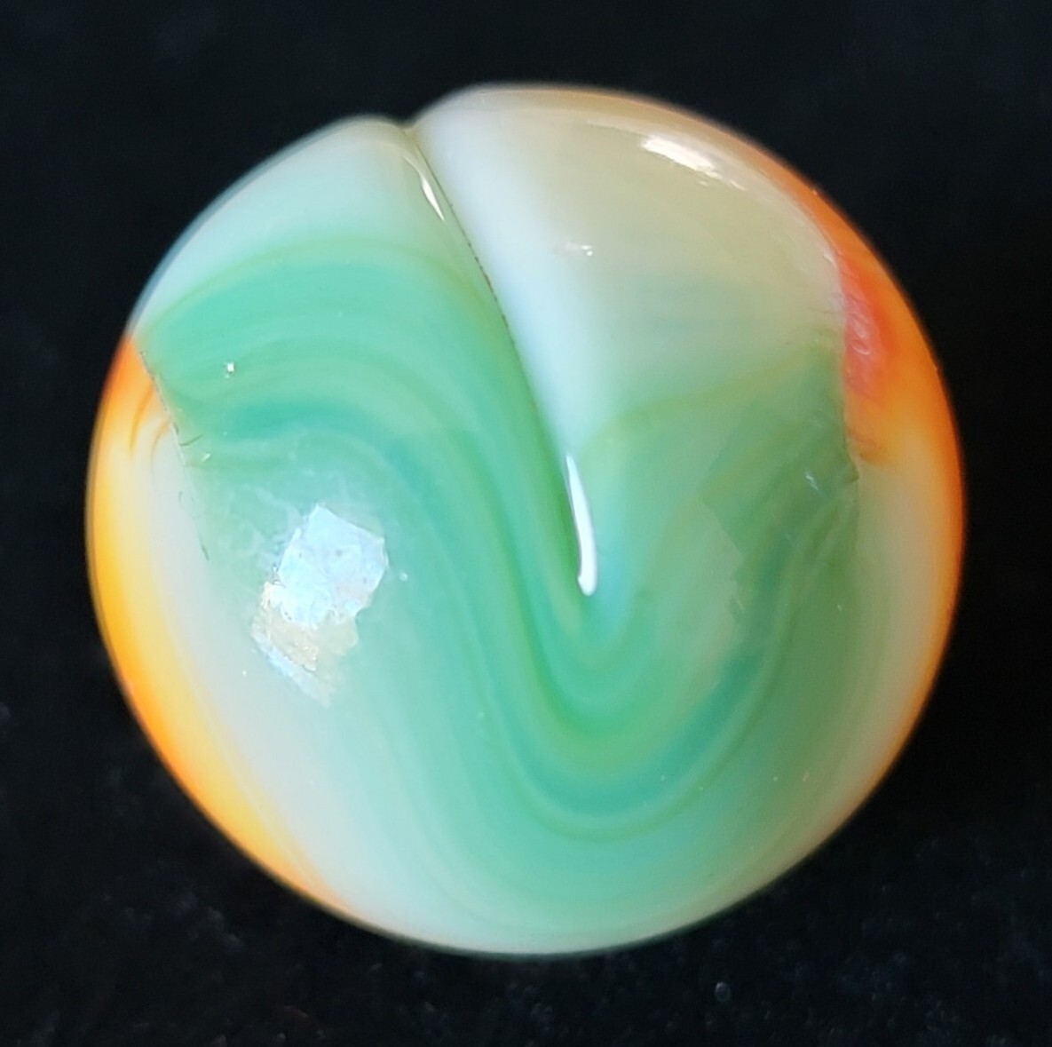 Vitro Agate HTF Type 4 Tiger-Eye Vintage Marble Shooter MINT! .89" | eBay