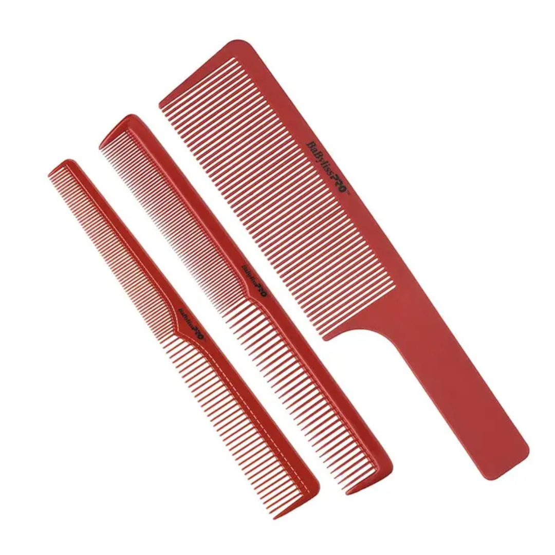 BaBylissPRO Barberology Barbers Comb Set - Clipper Comb/Cutting Comb ...