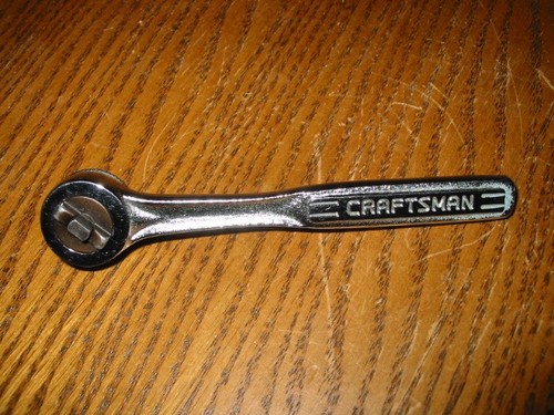 Craftsman 1/4" thumbwheel ratchet -V- 43178 patent 1971 USA quality ...