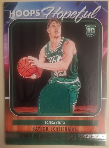 2024-25 NBA Hoops Baylor Scheierman RC Hoops Hopeful Patch #HHM-BSC SP ...