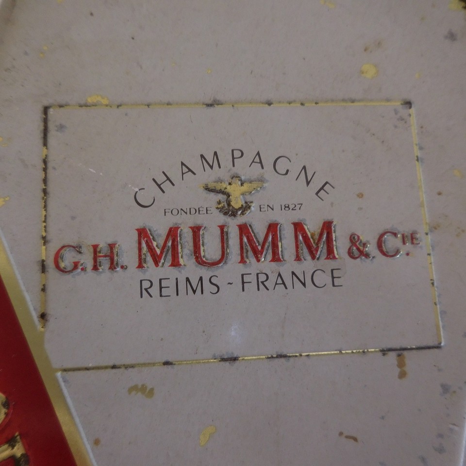 Boite coffret métal champagne MUMM cordon rouge Reims made in France | eBay