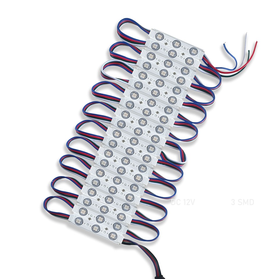 20 / 100Pcs SMD Injection Led Module Light LED Strip Sign Backlight DC ...