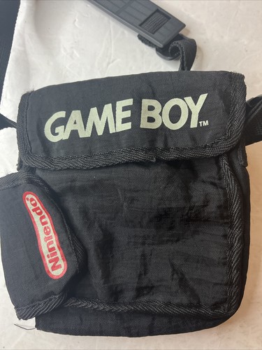 Nintendo Original Gameboy Carrying Case Black Travel Bag Pouch Vintage ...