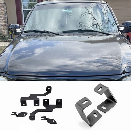 2PCS LED Pods Hood Ditch Light Mounting Brackets For Ford F-150 2010 ...