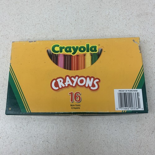 Vintage Crayola Large Crayons 16 Count Non Toxic Assorted Colors ...