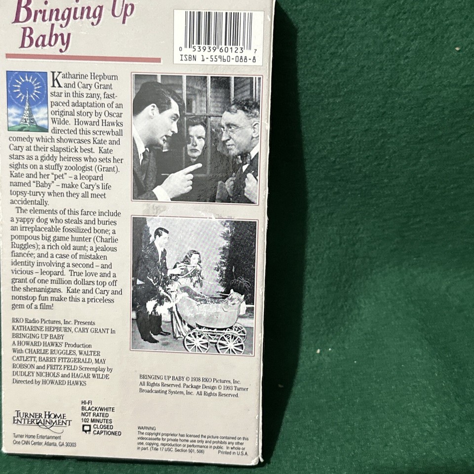 VHS Movie Bringing Up Baby Katharine Hepburn Cary Grant. | eBay