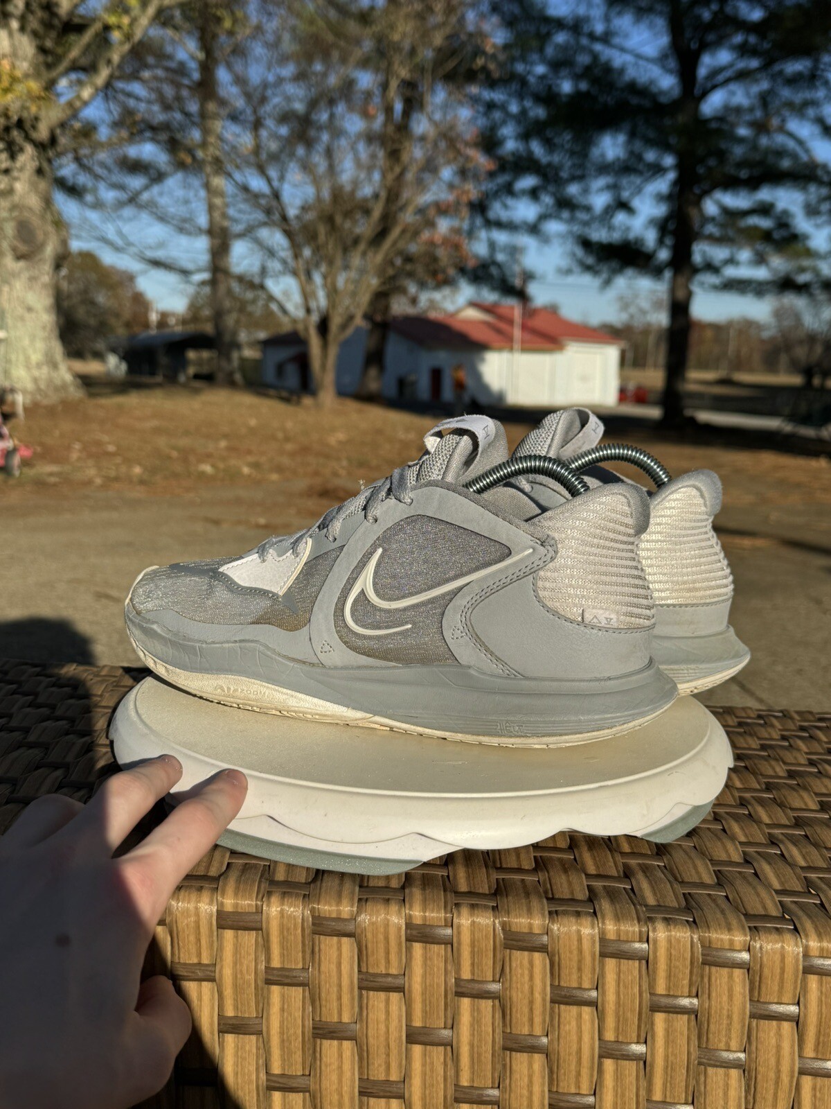 Size 8 - Nike Kyrie Low 5 Wolf Gray 2022 for sale online | eBay