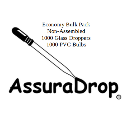 Eye Dropper - 1000 count, 1ml, PVC Bulb, Non-assembled, Economy, Made ...