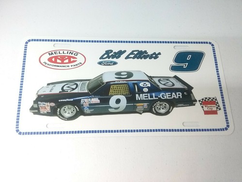 Vintage looking blue melling Racing Team BILL ELLIOTT - 9 License Plate ...