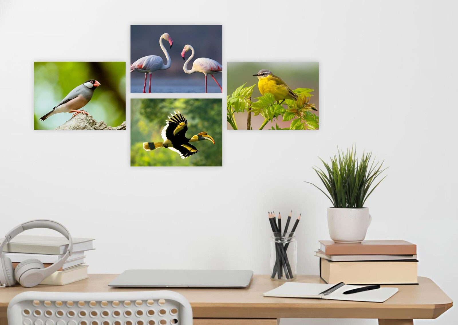 Clip Frames 6" x 8" Borderless Photo Frames Wall Hang Picture Holder ...