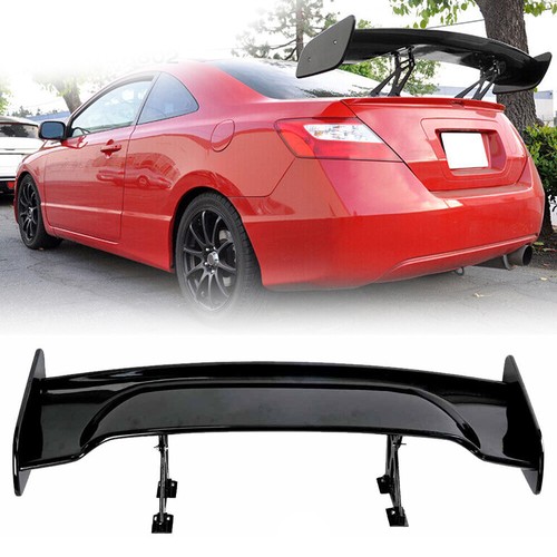 57'' JDM GT Style Rear Trunk lid Spoiler Wing Lip Gloss Black for ...