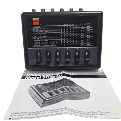 Vintage Gemini Game Video Switching System Center SC1500 | eBay