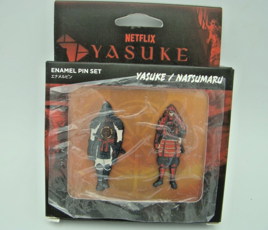 Super7 Netflix Anime Yasuke Enamel Pin Set 2" Tall Yasuke/Natsumaru NEW ...