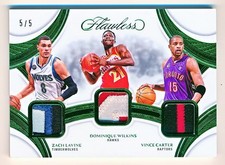 2024-25 Panini Flawless - Triple Patches Zach LaVine, Vince Carter ...