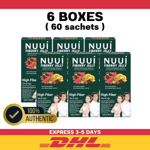 6x NUUI FIBERRY JELLY Fiber Berry Stimulate Bowel Movements Dietary ...