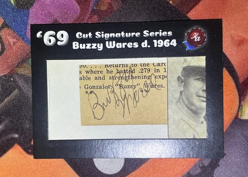2019 Historic Autographs’69 Signature Cut Auto Buzzy Wares | eBay