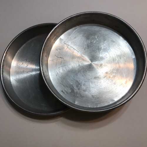 2 Vintage Walker Ware Layer Cake Pans Round 8x1.25 Aluminum USA Baking ...
