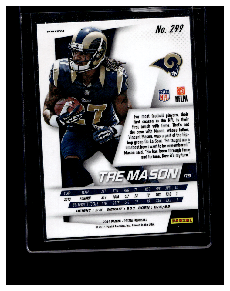 2014 Panini Prizm #299 Tre Mason Panini Logo Prizm | eBay