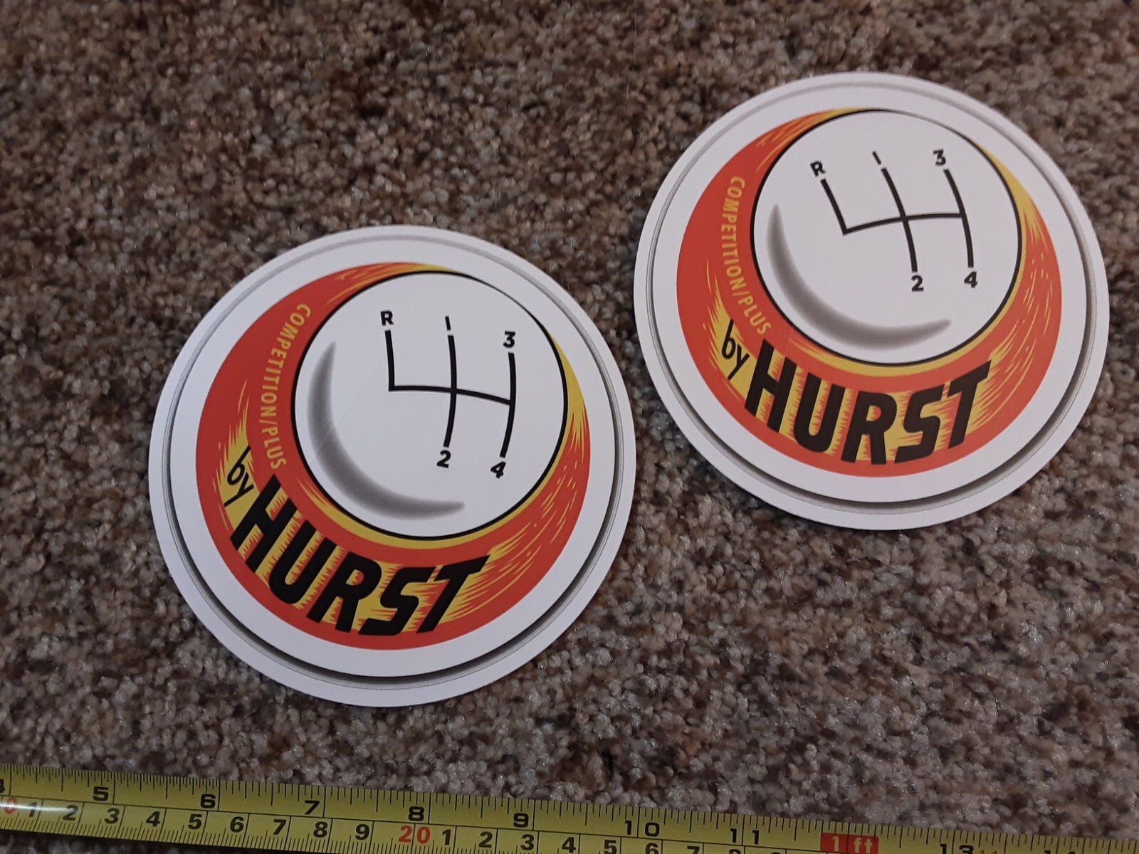 Hurst Shifter Ball Classic Racing Decals Stickers NHRA Hot Rod Gasser ...