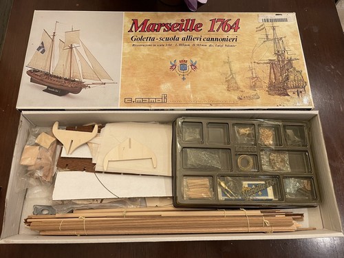 C Mamoli 1/64 Marseille 1764 Museum Quality Wooden Ship Model Kit C ...