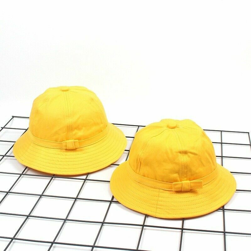 Kid Adult Bucket Hat Fishing Camping Cap Wide Brim Kawayi Bowknot ...