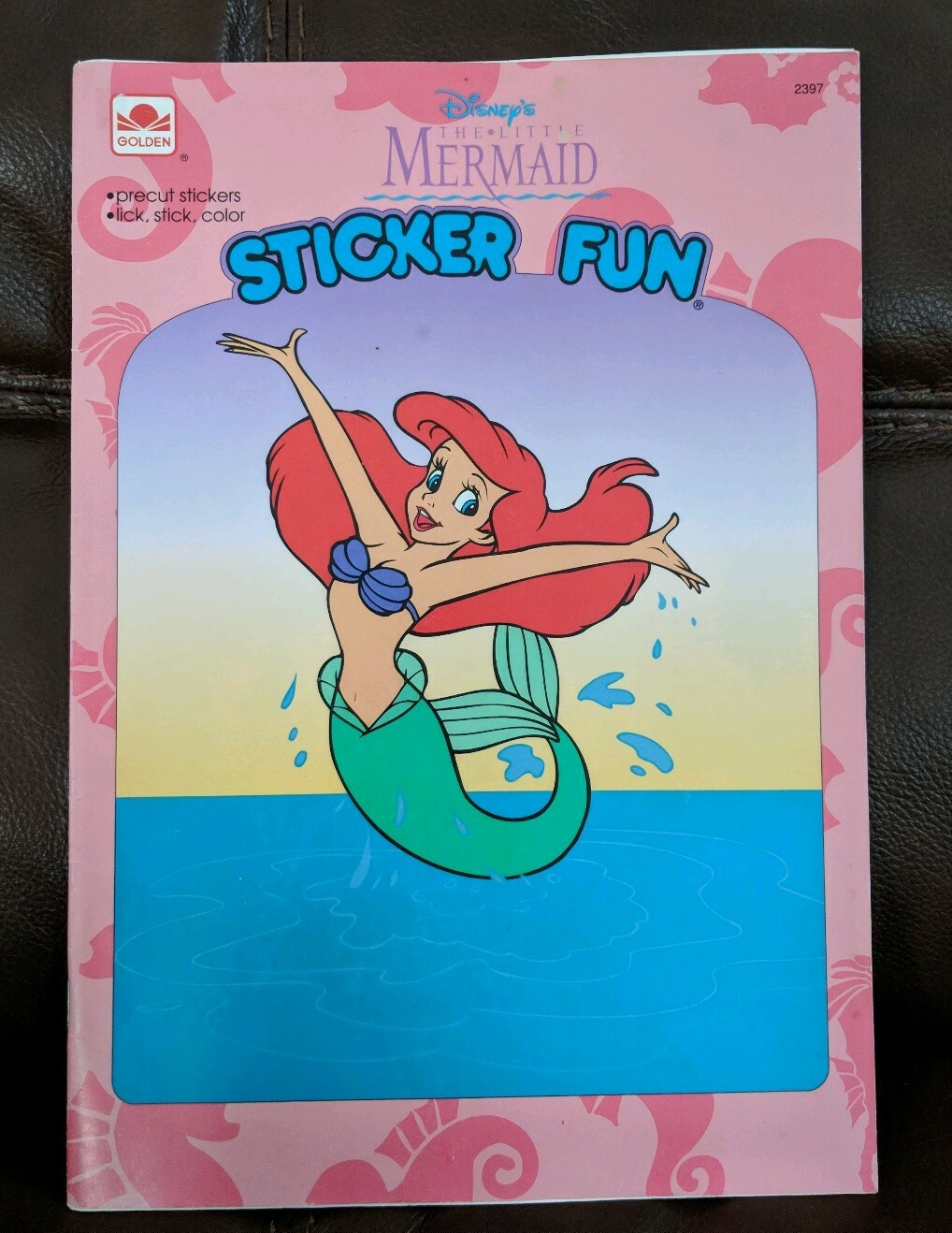Vintage The Little Mermaid Sticker Fun Coloring Book Walt Disney Golden ...