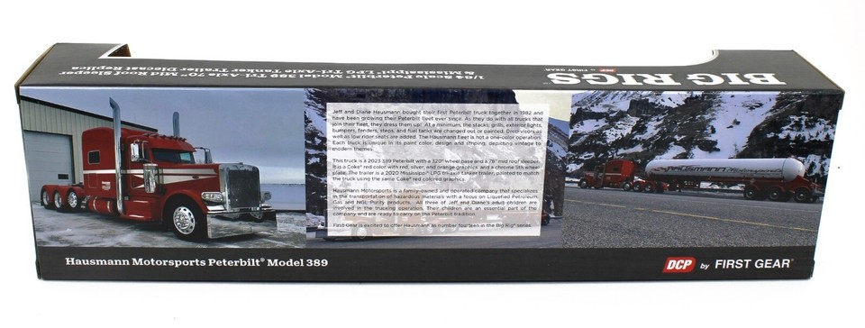 DCP 1:64 *BIG RIGS #14 HAUSMANN TRANSPORT* Peterbilt 389 w/Mississppi ...