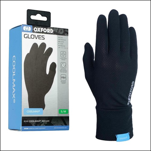 Oxford Coolmax Inner Gloves Motorbike Motorcycle Thermal Inner Liner Glove Black | eBay UK