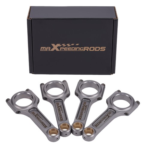 Forged I-Beam Connecting Rod Rods For Acura Honda B18A B18B B20B B20Z 5 ...