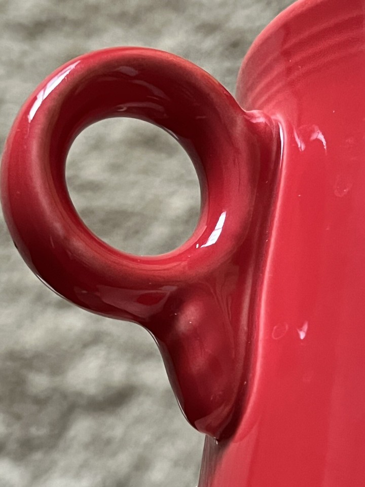 Fiestaware HLC Tom and Jerry Ring Handle Coffee Mug Fiesta Scarlet Red ...