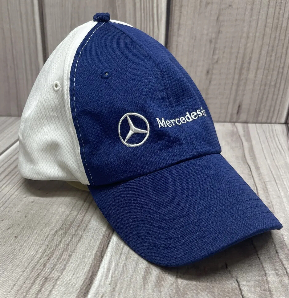 Mercedes Benz Hat Cap Ball Cap Blue & White - Gem