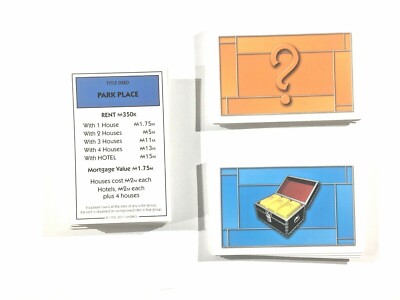 Monopoly Electronic Banking 2011 All Replacement Cards: 28 Deeds 16 ...