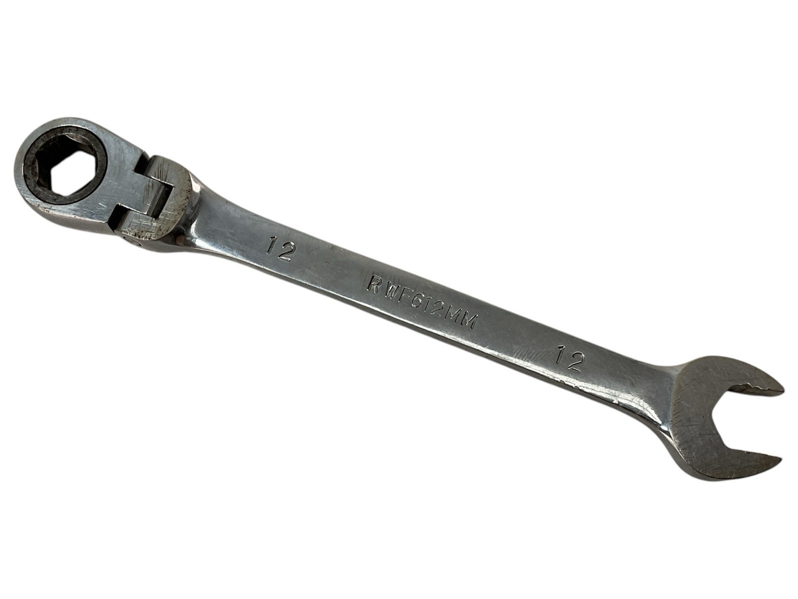 Mac Tools RWF612MM 12mm Flex-Head Ratcheting Wrench 6pt Chrome USA Made ...