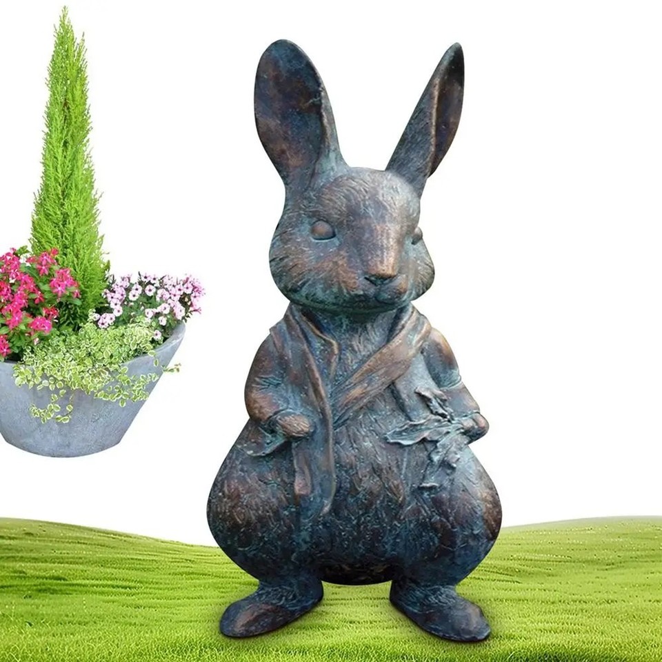 Outdoor Animal Statues Funny Animal Statue Garden Ornaments Small ...