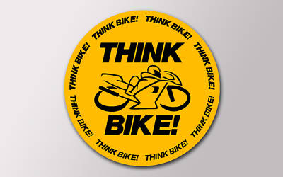 1 THINK BIKE STICKER v006 | eBay UK