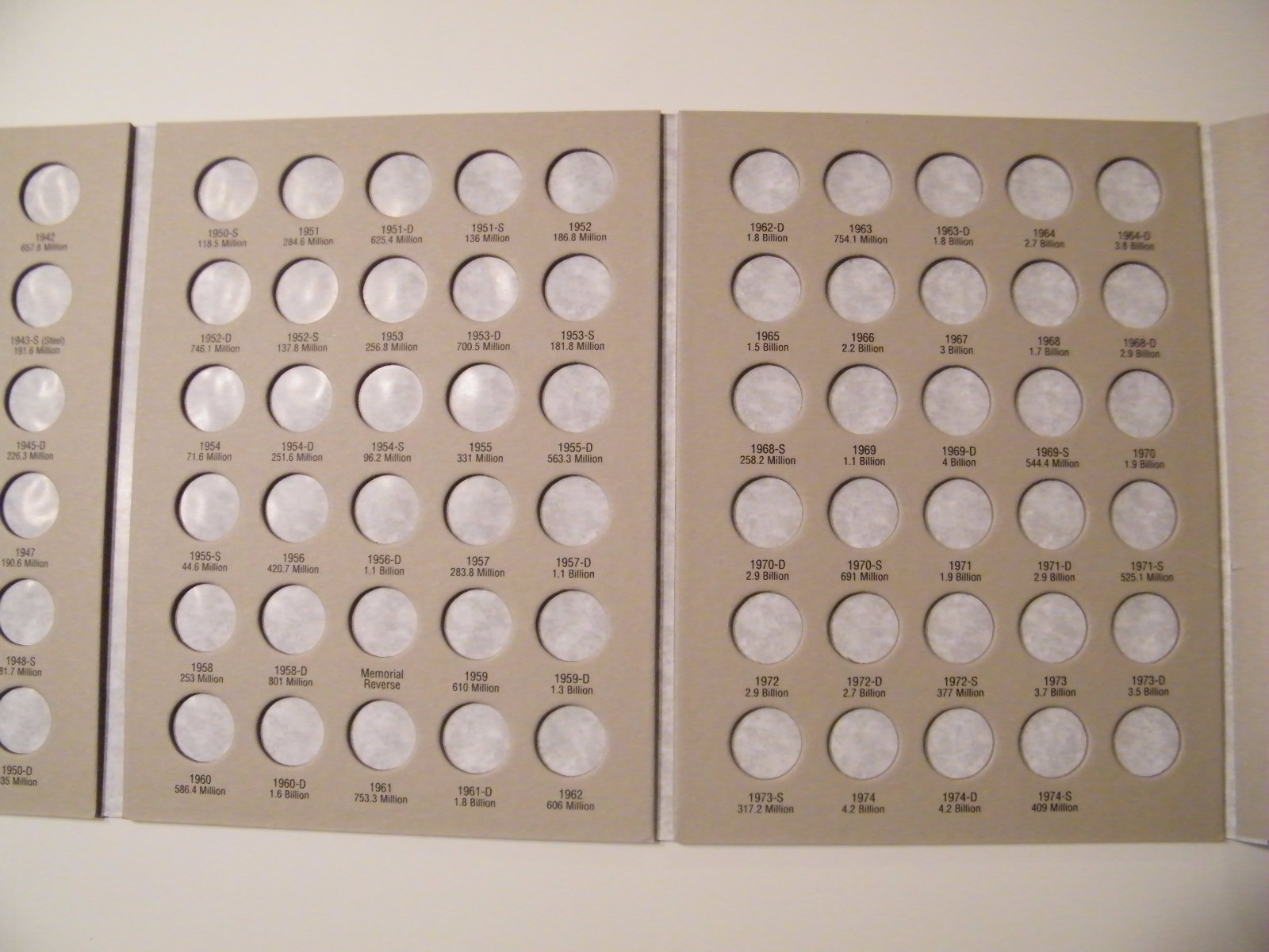 H.E. Harris Lincoln Cent 09-40+41-74+75-13+14+ Coin Folders, Penny ...