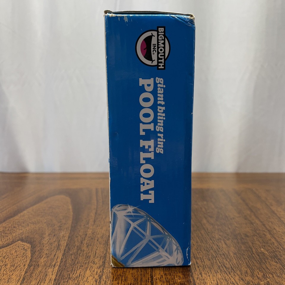 Giant Bling Ring Swimming Inflatable Pool Toy Float Party Engagement ...