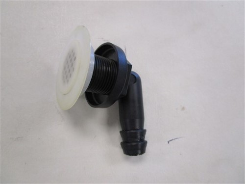 SCUPPER DRAIN ELBOW 3999 BLACK / WHITE 1/2" W/ STRAINER MARINE BOAT | eBay