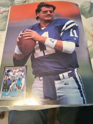 Vintage 1991 JEFF GEORGE BECKETT Poster 8 BY 11 INCHE BALTIMORE COLTS ...
