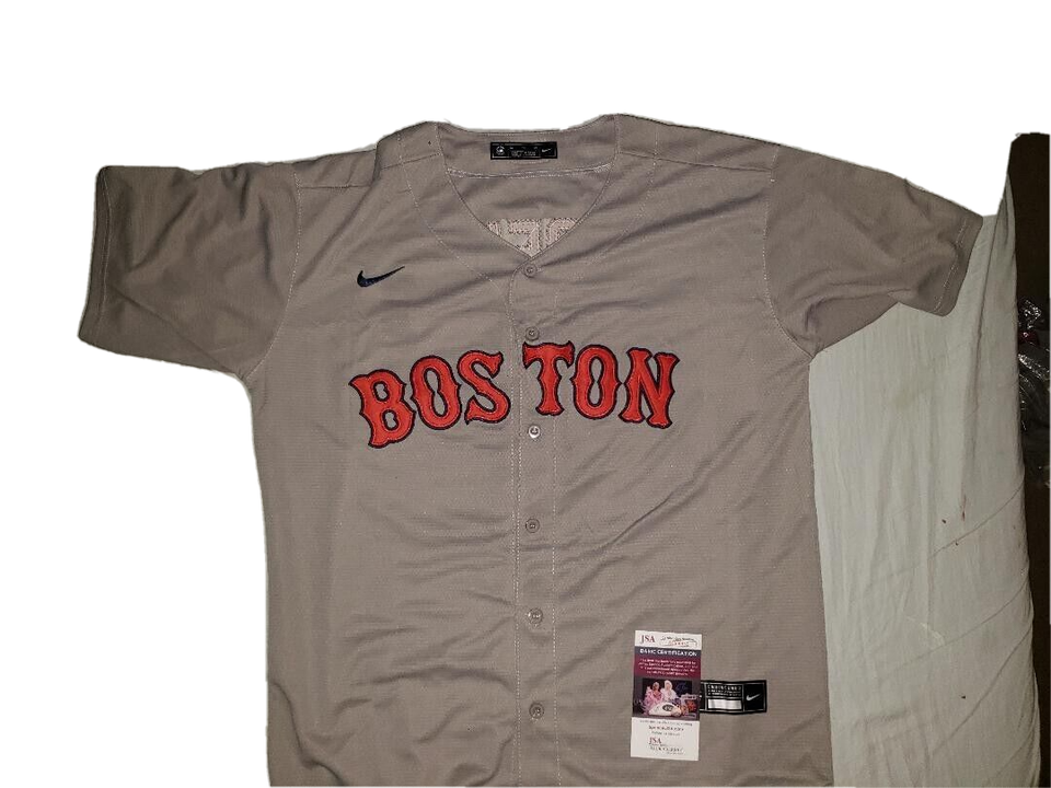 RED SOX STAR John Schreiber SIGNED BOSTON RED SOX ROAD CUSTOM JERSEY ...