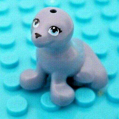 Lego SEAL Minifigure Friends Pet Sea Rescue Animal Gray Blue Eyes Ocean ...